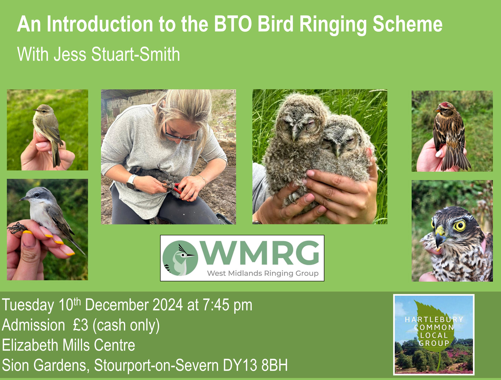 Tuesday 10th of December 2024 - An Introduction To The BTO Bird Ringing ...